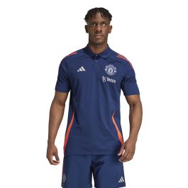 Manchester United Tiro 24 Polo Shirt Mens NAVY | Cummins Sports