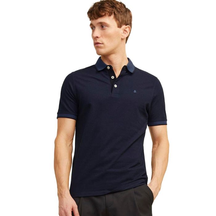 Jack & Jones Paulos Polo SS Mens NAVY | Cummins Sports